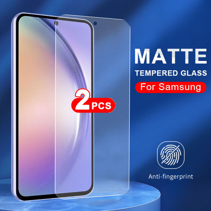 2Pieces Matte Frosted Tempered Glass for Samsung Galaxy A05 A05s A15 A25 A04 A04s A04e LTE A14 ...