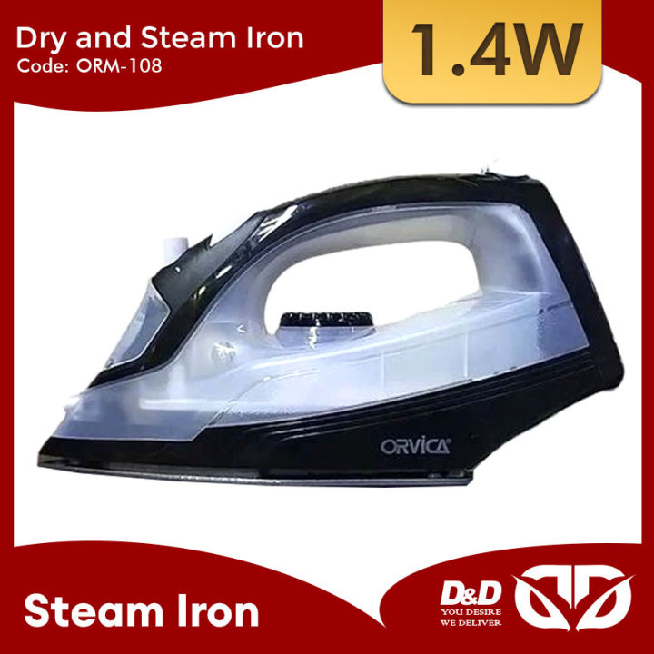 D&D | ORVICA ORM-108 Dry and Steam Iron 1200W | Lazada PH