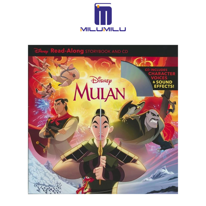 milumilu Disney Mulan Read-Along Storybook and CD buku English original ...