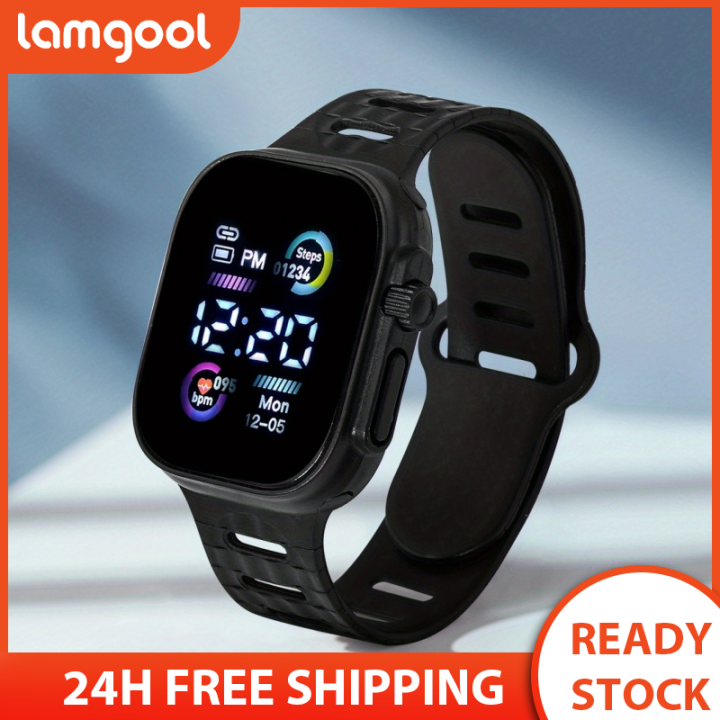 Simple Fashion Electronic Watch Tech Watches Heart Rate Waterproof ...