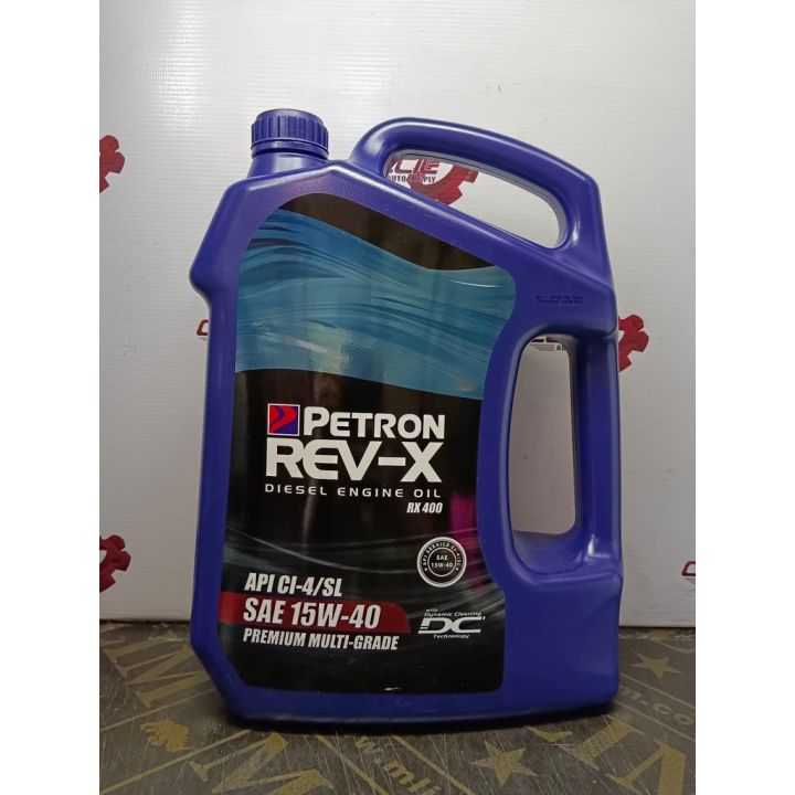 Petron Rev X RX400 SAE 15W-40 Premium Multi Grade Diesel Engine Oil ...