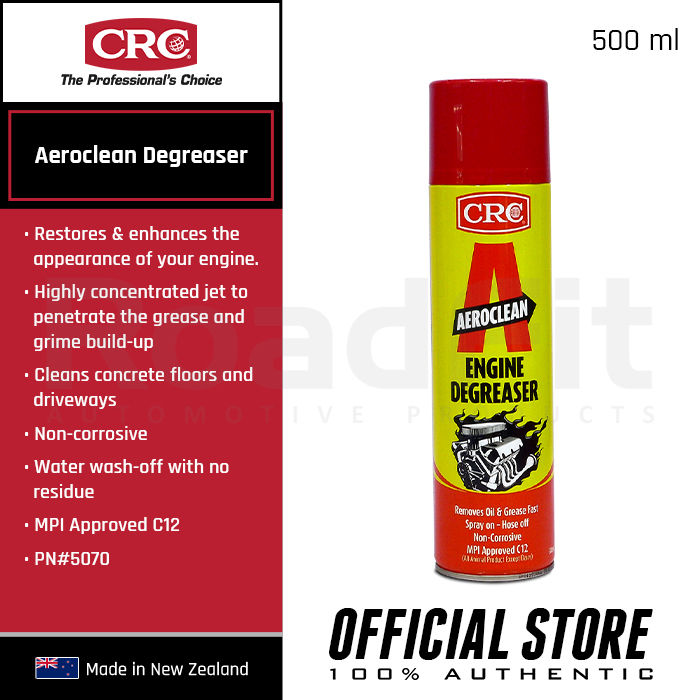 CRC Aeroclean Degreaser 500ml, 1 Spray Can 5070 Car and Motorcycle MC ...