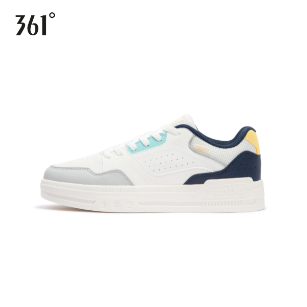 361 Degrees Men's Lifestyle Shoes in Egret/Dark Blue | Lazada PH