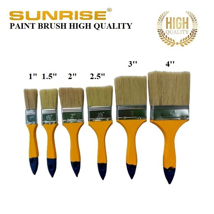 SUNRISE PAINT BRUSH 1'',1.5'' 2",2.5'' 3", 4" | Lazada PH