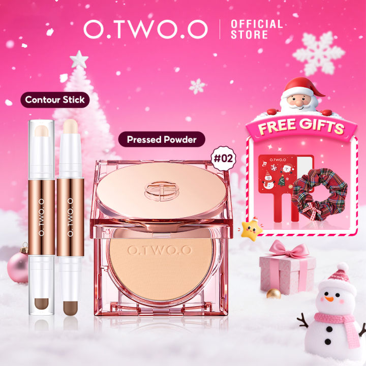 O.TWO.O 2PCS Face Makeup Set Double-Ended Contouring Stick + 24-Hour ...