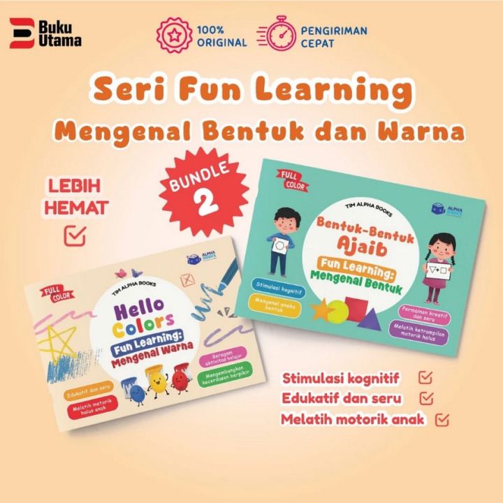 (BUNDLE 2 BUKU) Paket Seri Fun Learning - Buku Edukasi Anak Mengenal ...