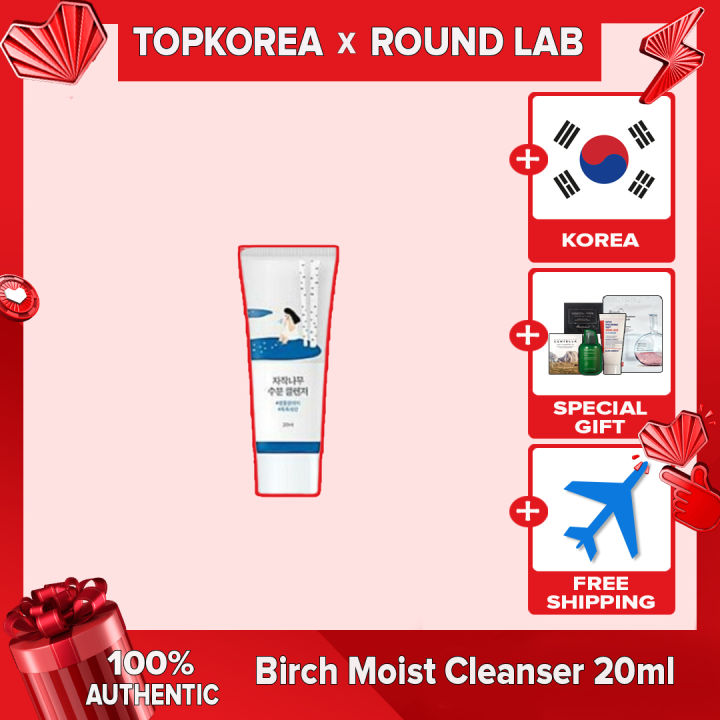 ★Round Lab★Birch Moist Cleanser 20ml / TOPKOREA / Shipping from korea ...