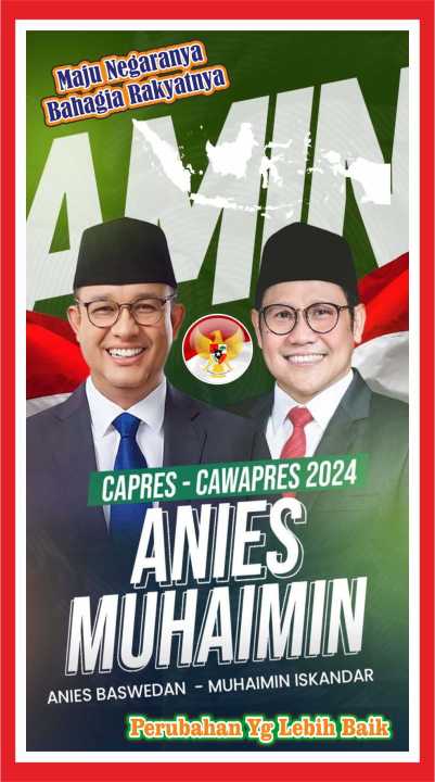 Spanduk / banner Spanduk Anies Muhaimin . 50cm x90cm. Cocok di Pasang ...