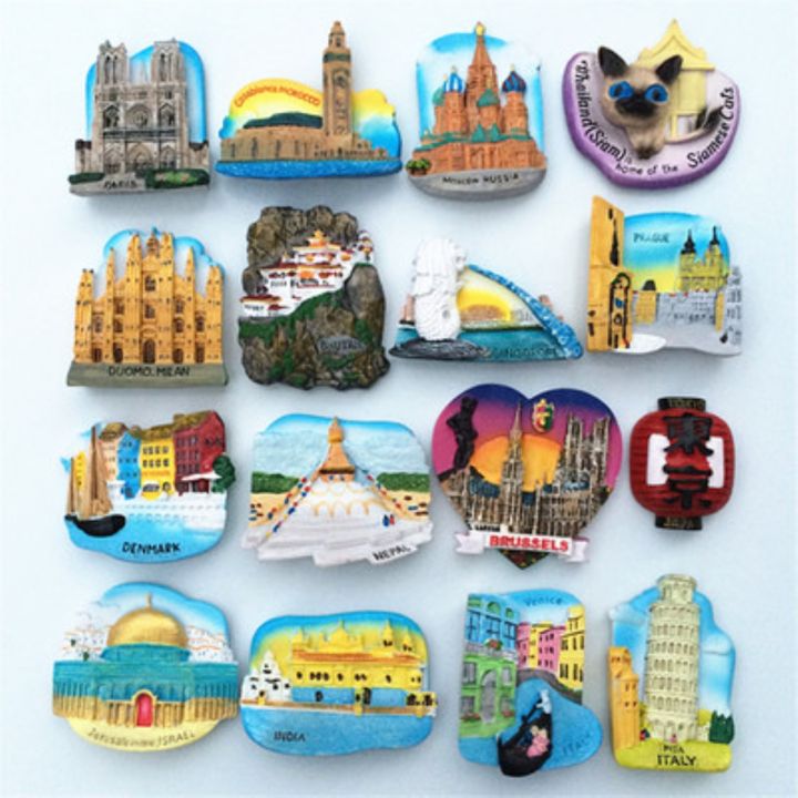 Moscow Russia Landmark Red Square Fridge Magnets Souvenir Refrigerator ...