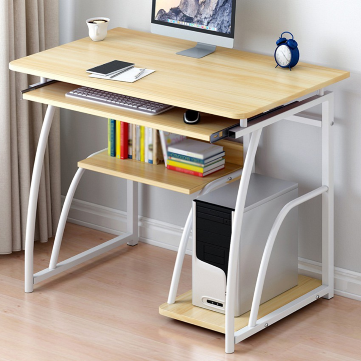 ( Hope store ) 70*40*74CM Computer Desk with Storage Shelf, Study Table ...