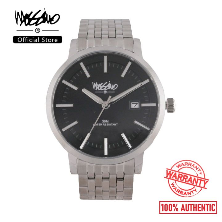 Mossimo Bryce Men Stainless Steel Analog Watch MS-1811G-SSGRY | Lazada PH