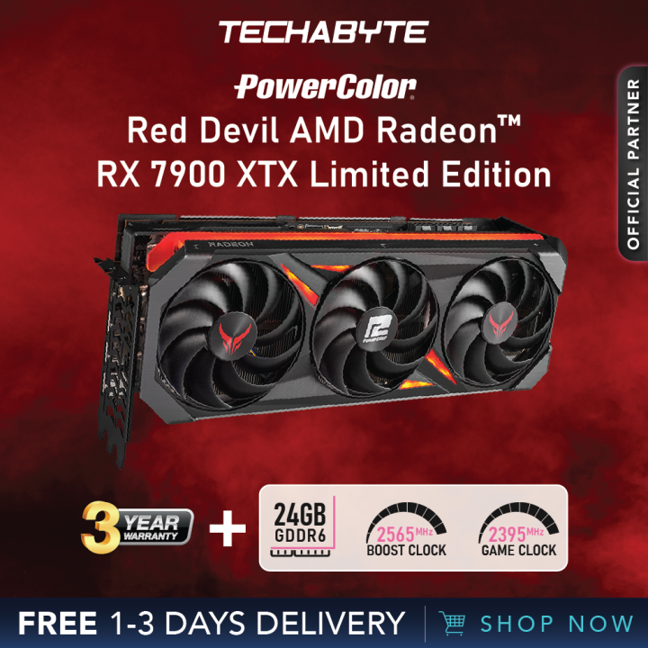 Activity subsidy [FAST SHIP] Powercolor Red Devil AMD RADEON RX 7900 XTX | 24GB GDDR6 | Graphics ...