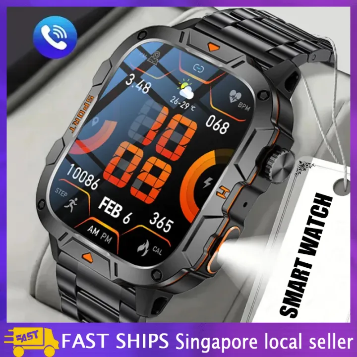 2025 New For Xiaomi Military Grade Smart Watch Men 1.96" AMOLED Screen ...