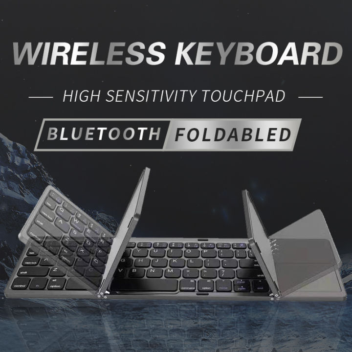 keyboard and mouse Wireless Keyboard Foldable Keyboards Universal ...