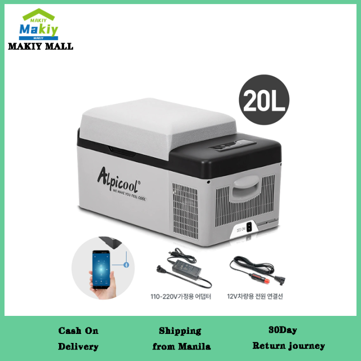 Alpicool 15L/20L/25L K25 Car Refrigerator Fridge Small Freezer 12V Compressor Portable Cooler ...