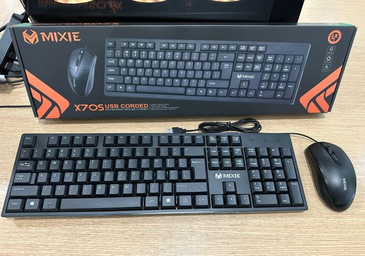 BỘ BÀN PHÍM VÀ CHUỘT CỔNG USB MÀU ĐEN X70S MIXIE DÀNH CHO MÁY TÍNH - HT | Lazada.vn