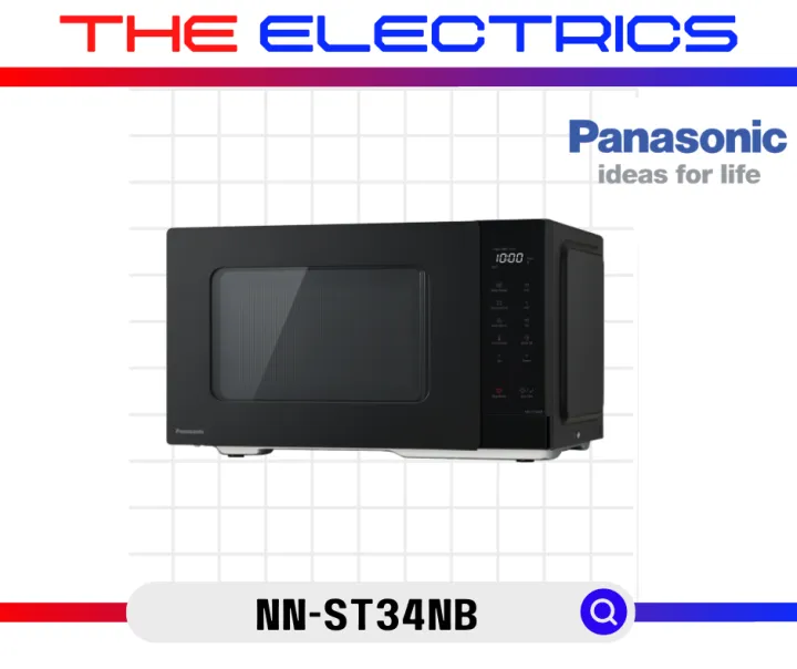 PANASONIC 25L SOLO MICROWAVE OVEN NN-ST34 / NN-ST34NB / NN-ST34NBMPQ | Lazada