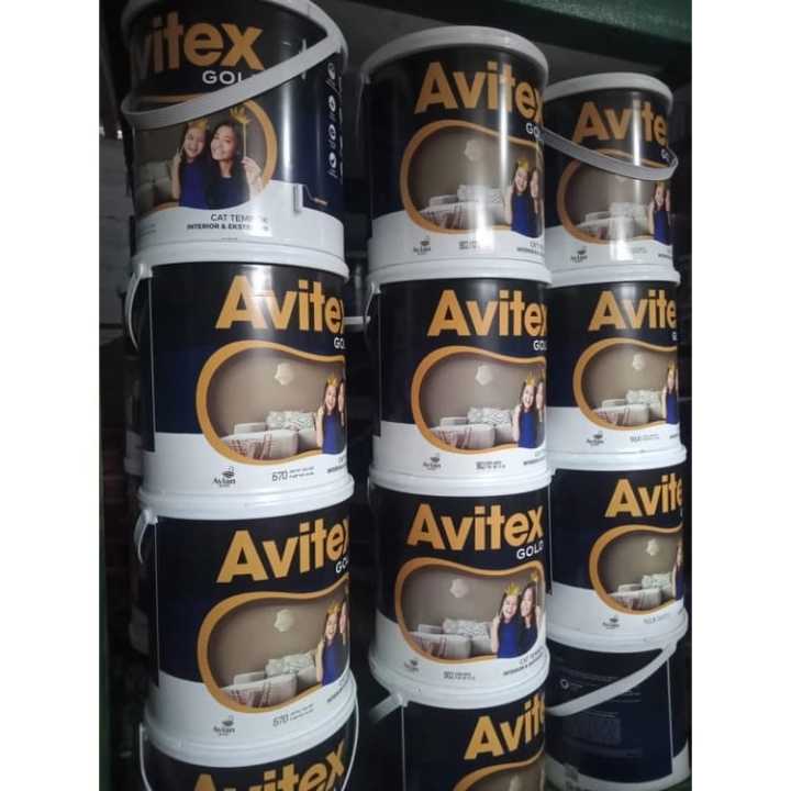 CAT TEMBOK AVITEX GOLD INTERIOR & EXTERIOR 5Kg 5 Kg - MURAH - PROMO ...