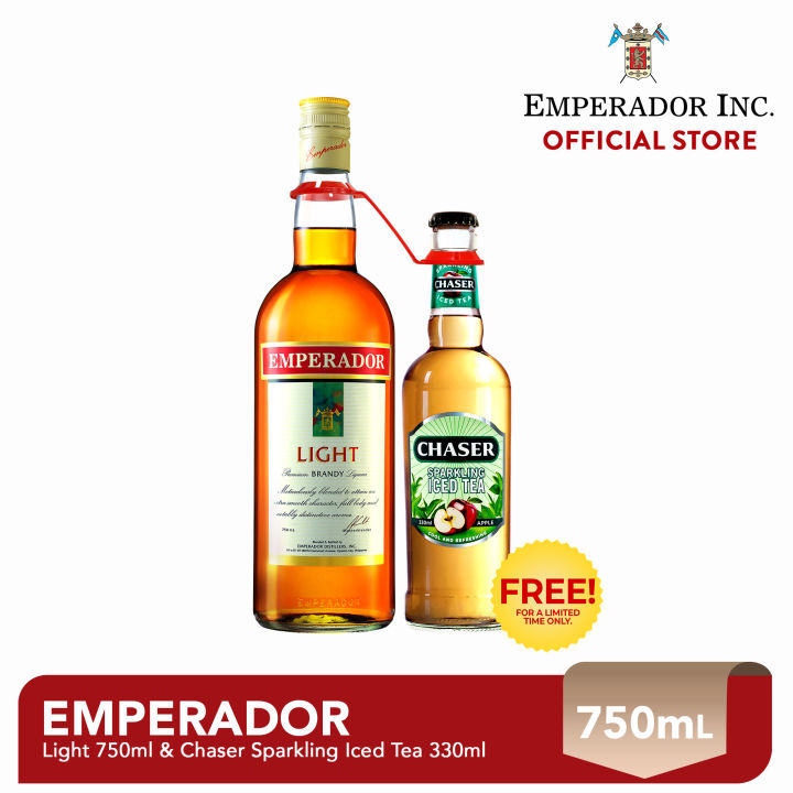 Emperador Light 750ml & Chaser Sparkling Iced Tea 330ml Bundle | Lazada PH