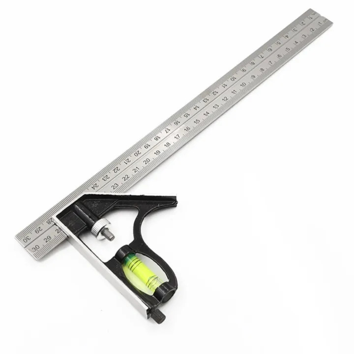 Fantic 12 Combination Square Stainless Steel Spirit Level Aluminium ...