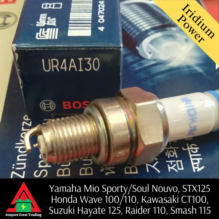 Bosch Iridium Spark Plug UR4AI30 for Yamaha Mio Sporty/Soul/Nouvo ...