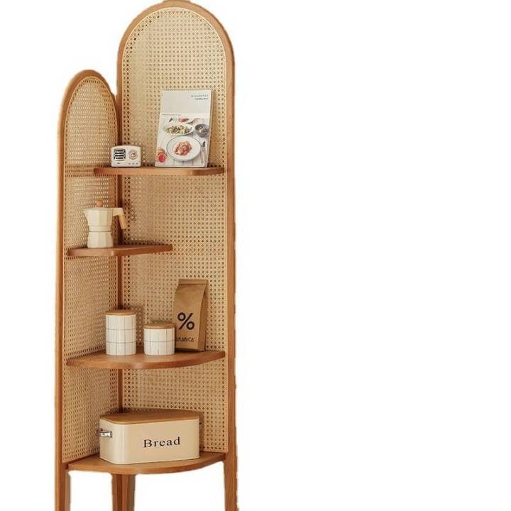 LaFloria®Fujiwara Rattan Corner Shelf/ Bamboo Shelf/ Display Shelf/Boho ...