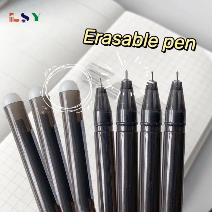 Friction Pen Erasable Ballpen With Eraser Black Refill Set 0.5mm ...