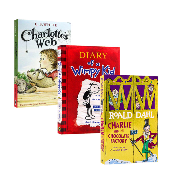 English original Charlotte's net / Charlie and chocolate / little boy's ...