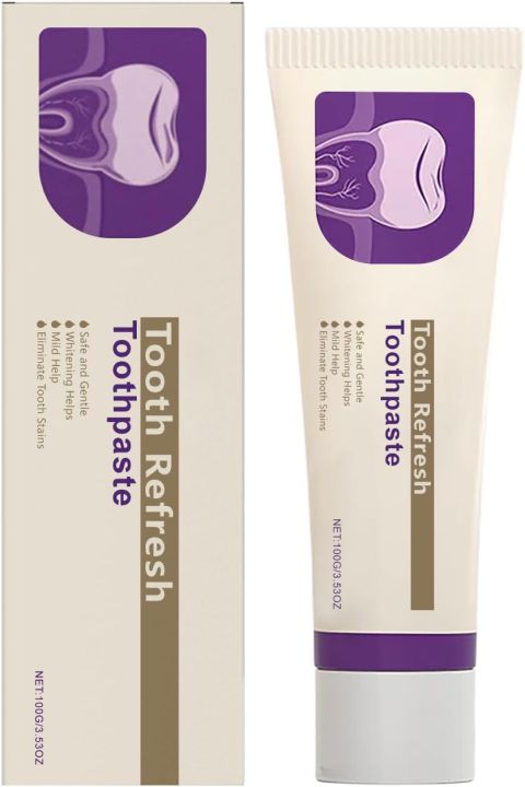 Tooth Refresh Toothpaste with Hydroxyapatite - Enamel Safe Whitening ...