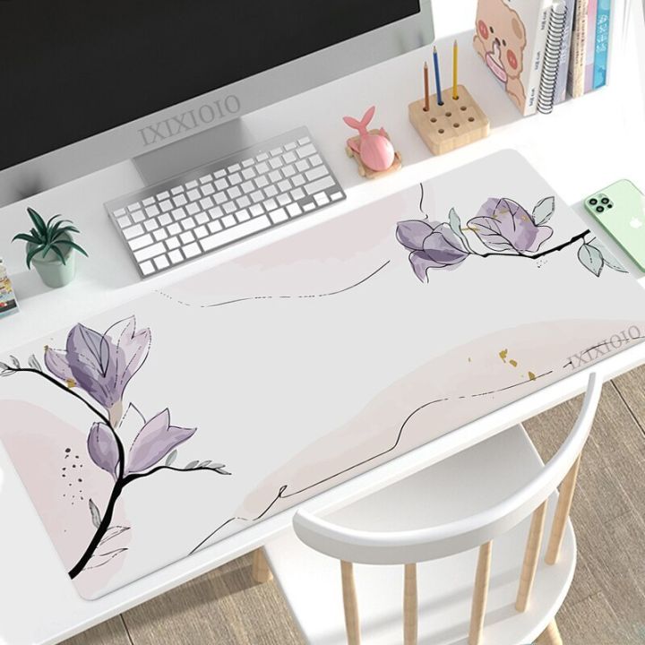 Minimalist Art Abstract Flower Mouse Pad Gamer XL Large Home New ...