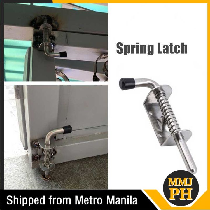 Heavy Duty Spring Latch 304 Stainless Steel Barrel Bolt Lock Spring ...