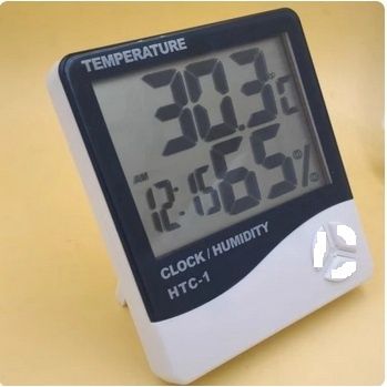 HTC-1 - Thermometer, Hygrometer & Clock-Temperature, Humidity Meter ...