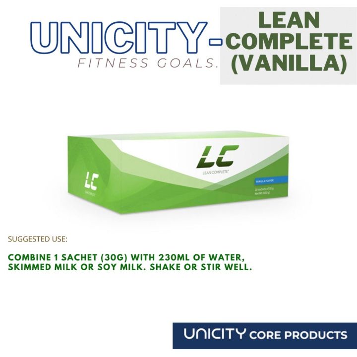 Unicity Lean Complete High Fiber Diet Supplement With Delectable Flavor Vanilla | Lazada