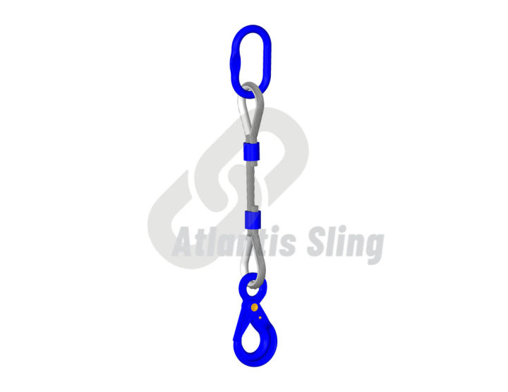 WLL 8TONNE SINGLE LEGGED WIRE ROPE SLING WITH MASTERLINK AND HOOK | Lazada