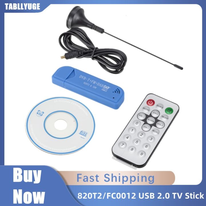 Mini Portable TV stick 820T2 FC0012 Digital USB 2.0 TV Stick DVB-T ...