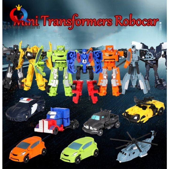 Kids Mini Optimus Prime Bumblebee Transformers Robot Toys Kid Megatron ...