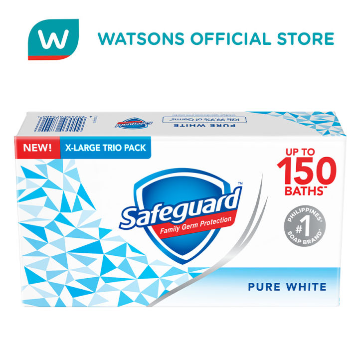 SAFEGUARD Bar Soap Pure White 160g 3s | Lazada PH