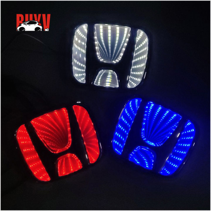 BuyV HONDA LOGO Badge LED Light Emblems Front Rear Bumper Logo ...