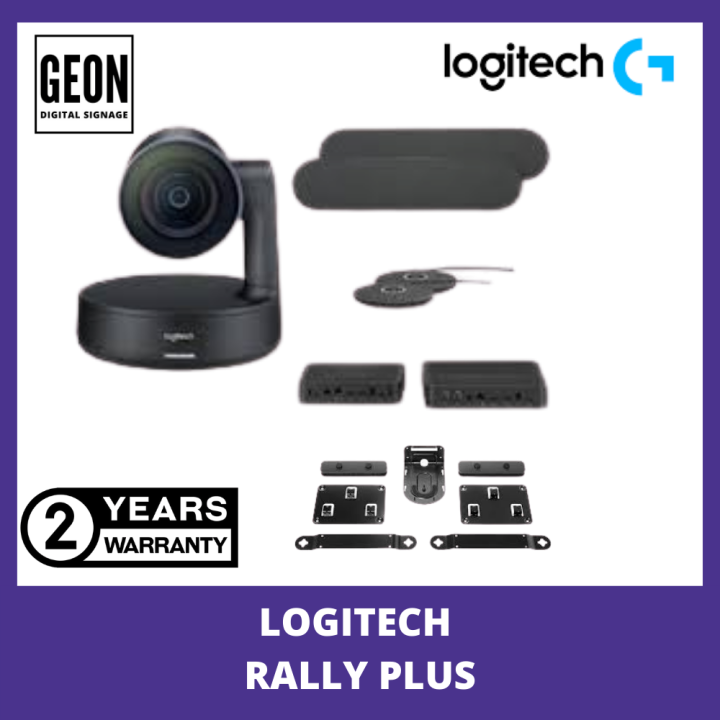 LOGITECH Rally Plus (1 Camera, 2 Speaker, 2 Mic) RALLY Premium Ultra-HD ...