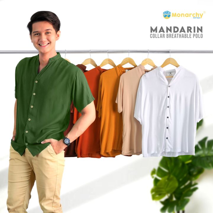 Monarchy Official Breathable Everyday Plain Polo for men | Mandarin ...