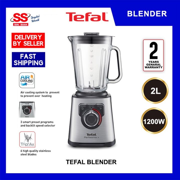 Tefal Blender BL811D Perfect Mix+ 2L Glass 1200W High Speed Blender BL811 / BL811D40 | Lazada
