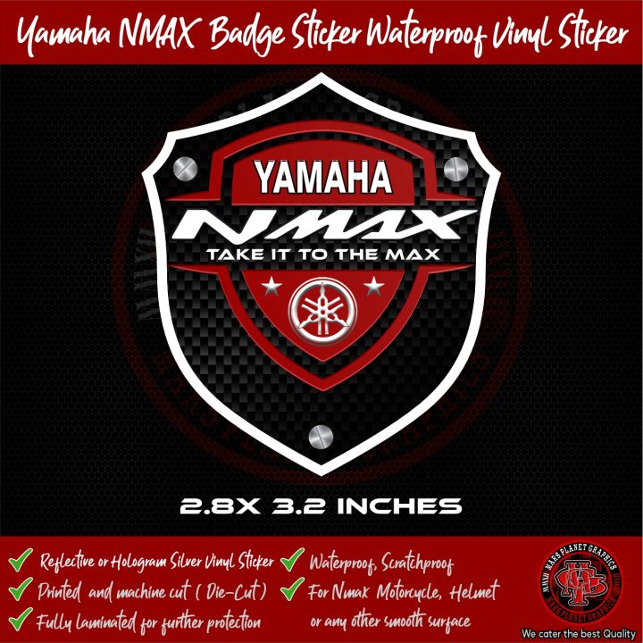 YAMAHA NMAX STICKER BADGE Decal Waterproof Laminated | Lazada PH