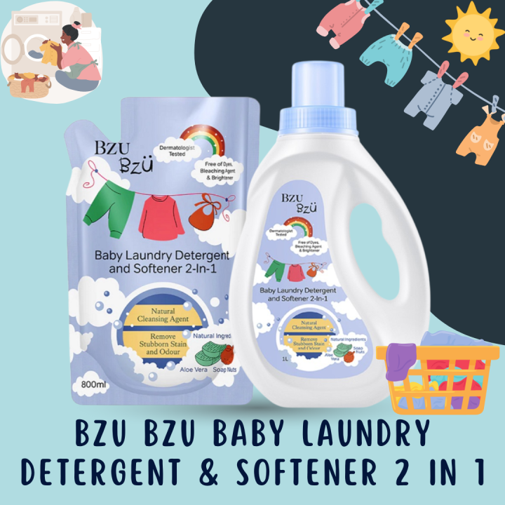 BZU BZU Baby Laundry Detergent and Softener 2 in 1 | Lazada