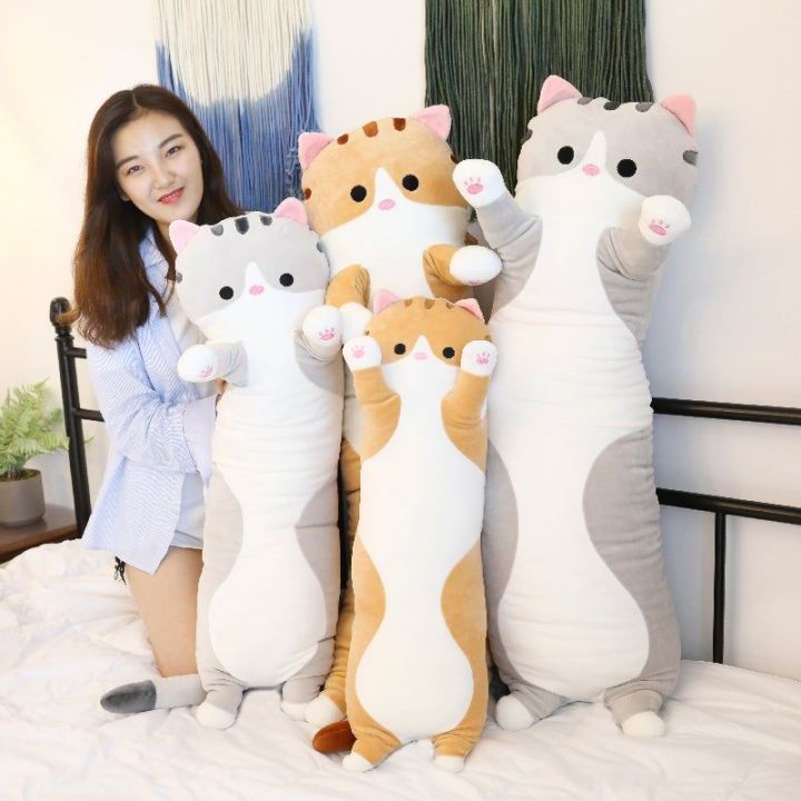 Bantal Guling Kucing Boneka Tinggi 60cm Bahan Yelvo Berlabel SNI ...