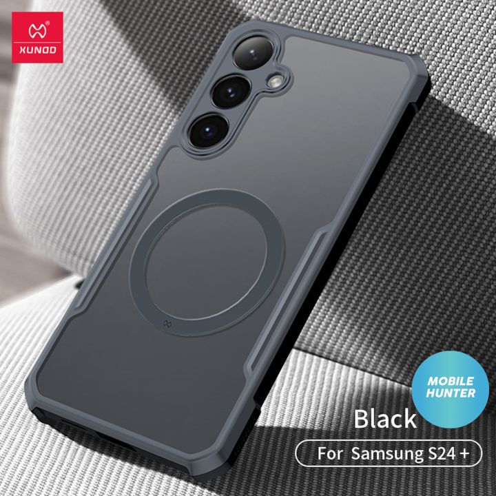 Samsung S24 Plus Original XUNDD Beetle Magsafe Shockproof Case (Black) Samsung S24 Series ...