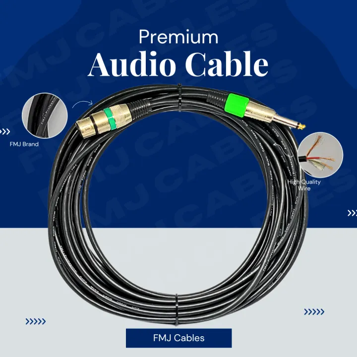 XLR Female to PL 55 Male Microphone Cable Heavy Duty Mic Wire Pure ...