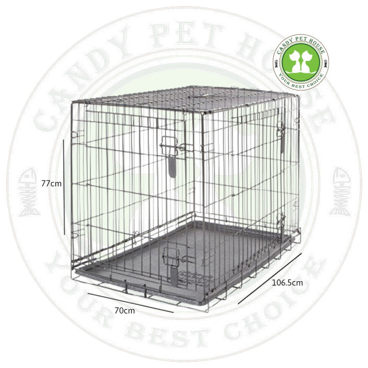 Dogit Two Door Wire Home Crates With Divider (106.5x70x77(H)cm) - (X ...