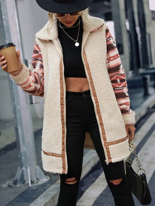 [COD] 2022 Faux Fur Coat Fleece Jacket Female Thick Warm Fluffy ...