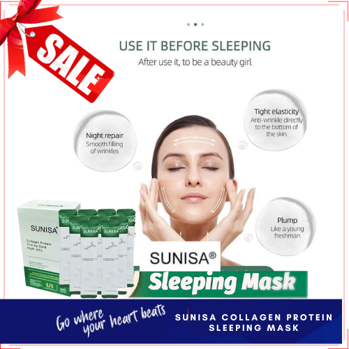 [Long live] SUNISA Firming Sleeping Mask Collagen Protein |1 Box 20 ...