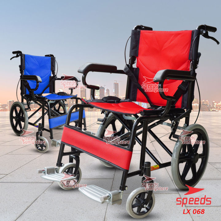 SPEEDS Kursi Roda Travel Bisa dilipat- Kursi roda Alluminium Bisa Naik ...